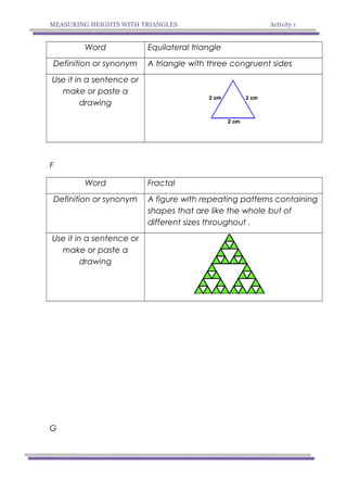 Our geometry dictionary | PDF