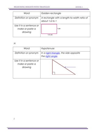Our geometry dictionary | DOC | Physics | Science