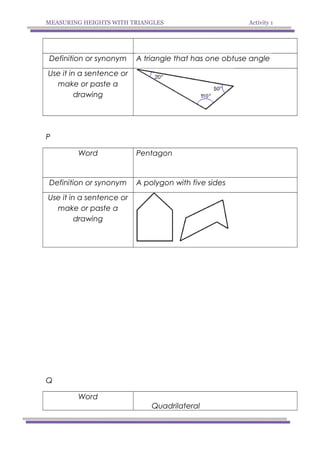 Our geometry dictionary | DOC