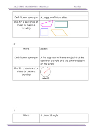 Our geometry dictionary | PDF