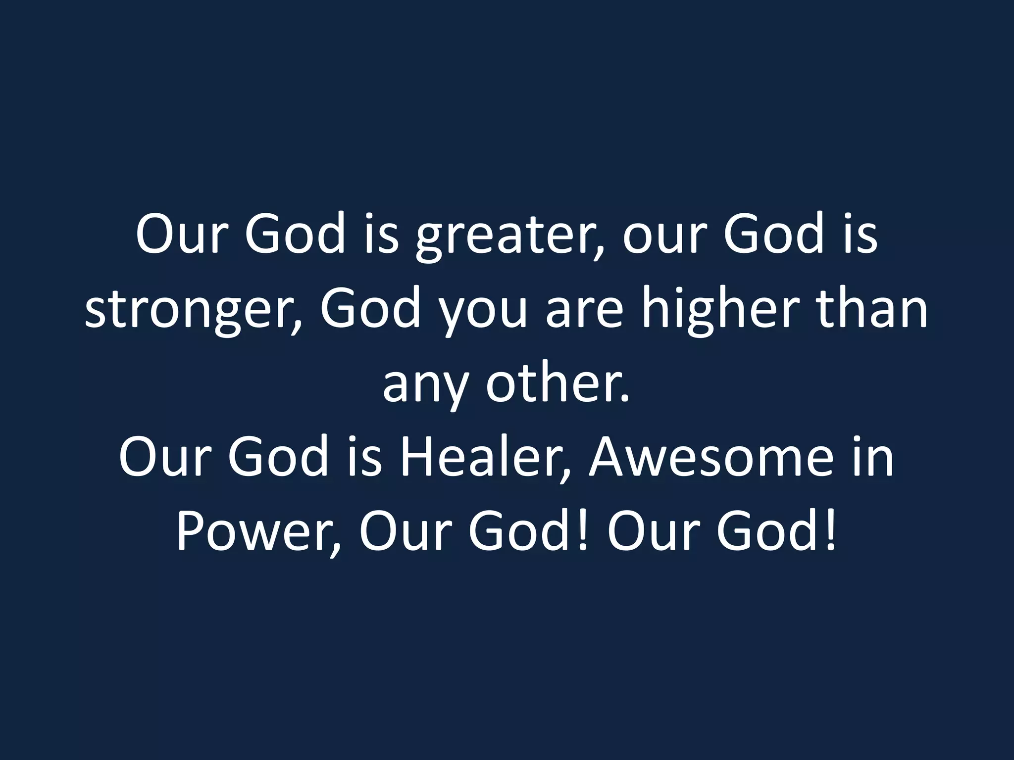 Our God | PPTX