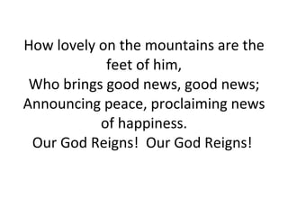 Our God Reigns | PPT