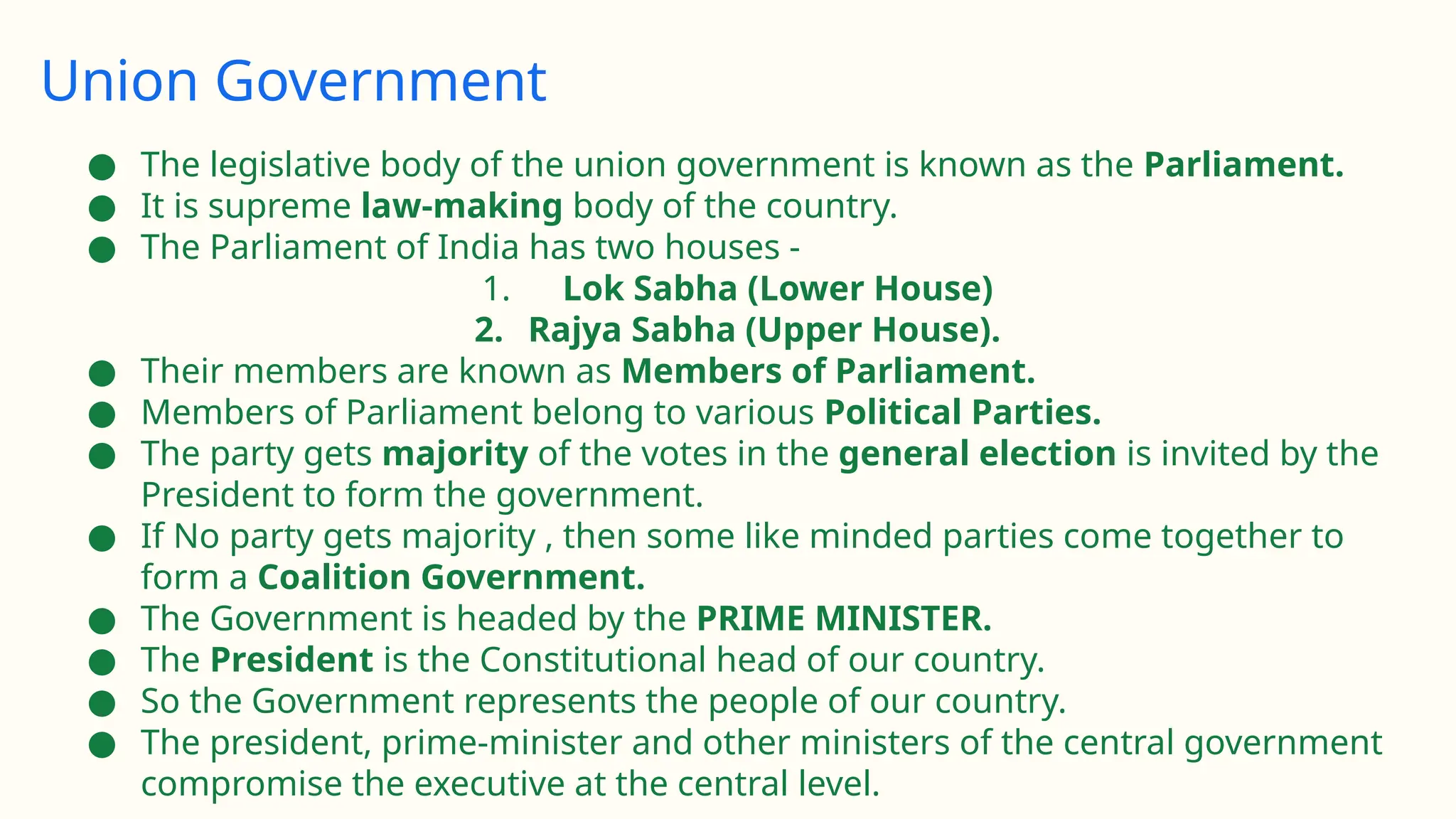 OUR GOVERNMENT-Grade 5 -World around us. | PPTX