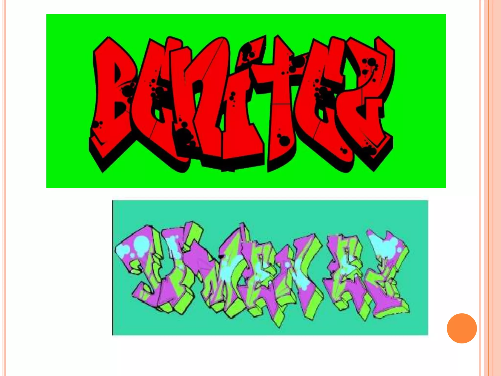 Our graffiti names using graffiti creator | PPTX