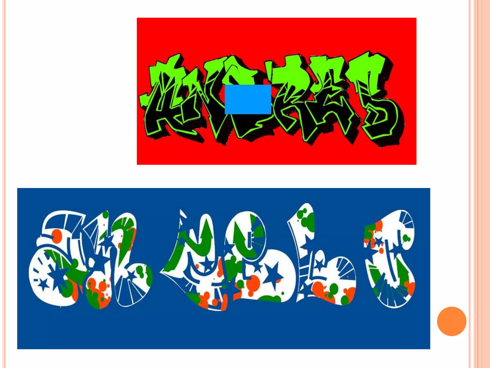 Our graffiti names using graffiti creator | PPTX
