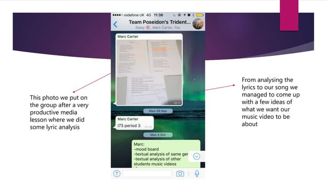 Our group chat messages | PPT