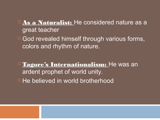rabindranath tagore on education | PPT