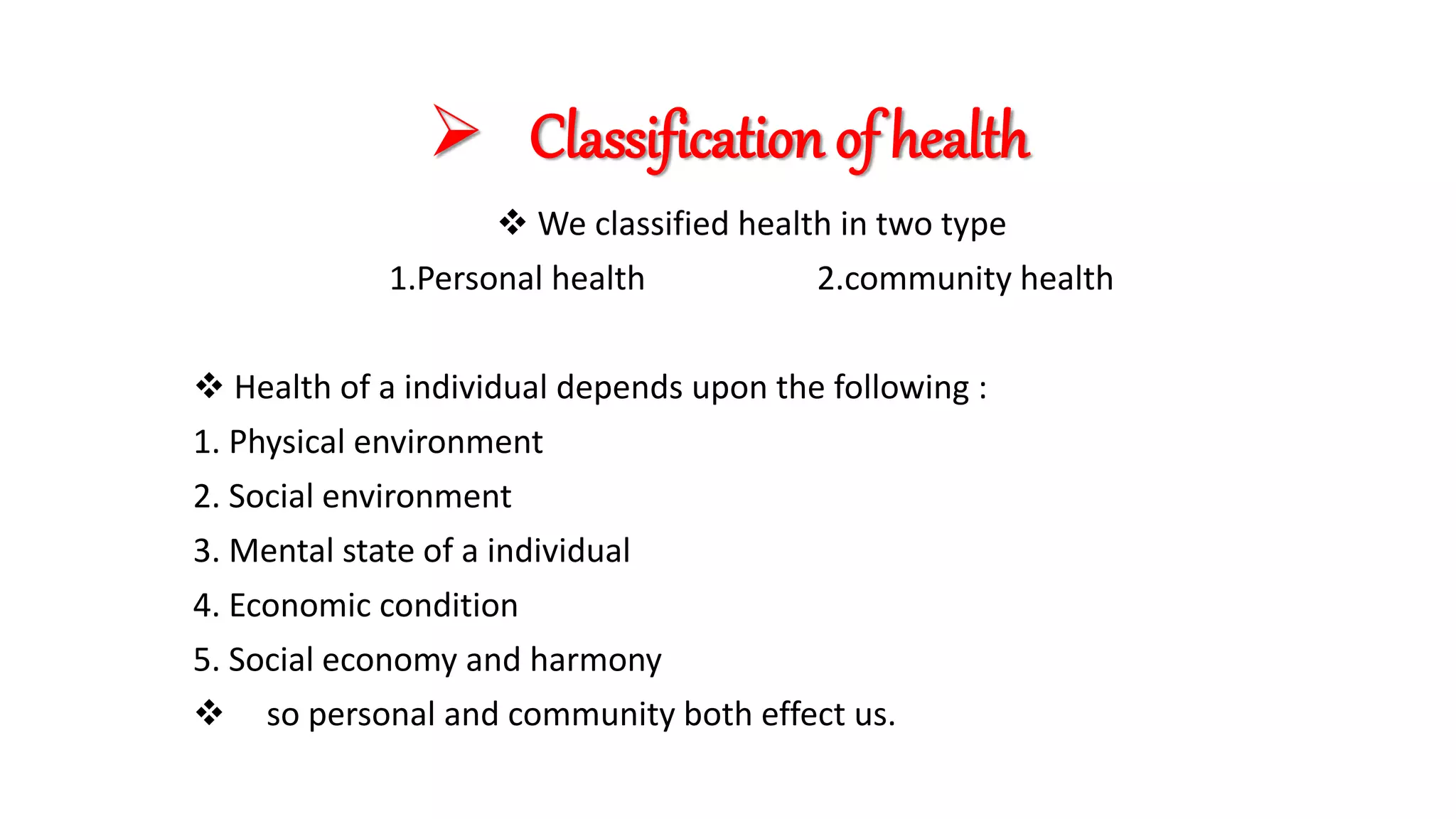 our health class 9th ppt | PPTX