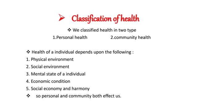 our health class 9th ppt | PPTX