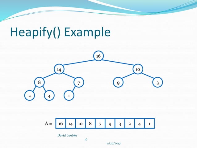 heap Sort Algorithm | PPTX