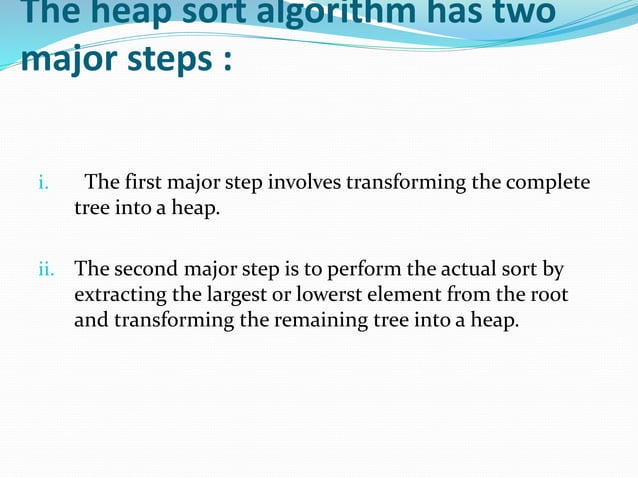 heap Sort Algorithm | PPTX