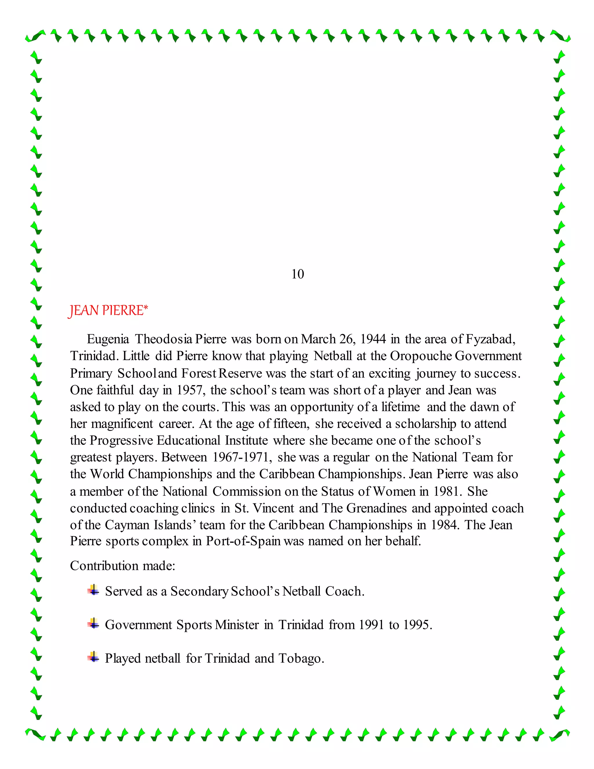 Our National Heroes/Icons Trinidad & Tobago | DOCX