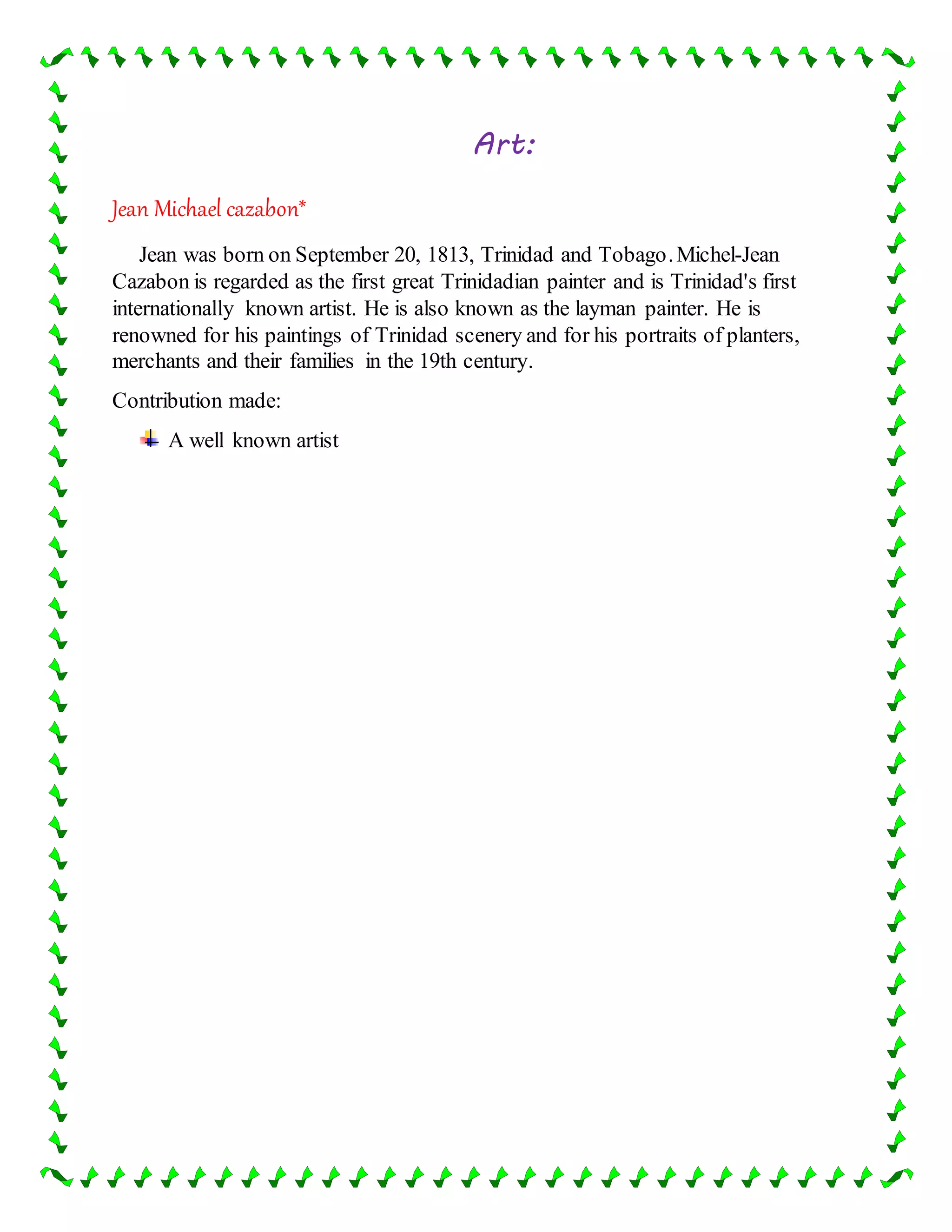 Our National Heroes/Icons Trinidad & Tobago | DOCX
