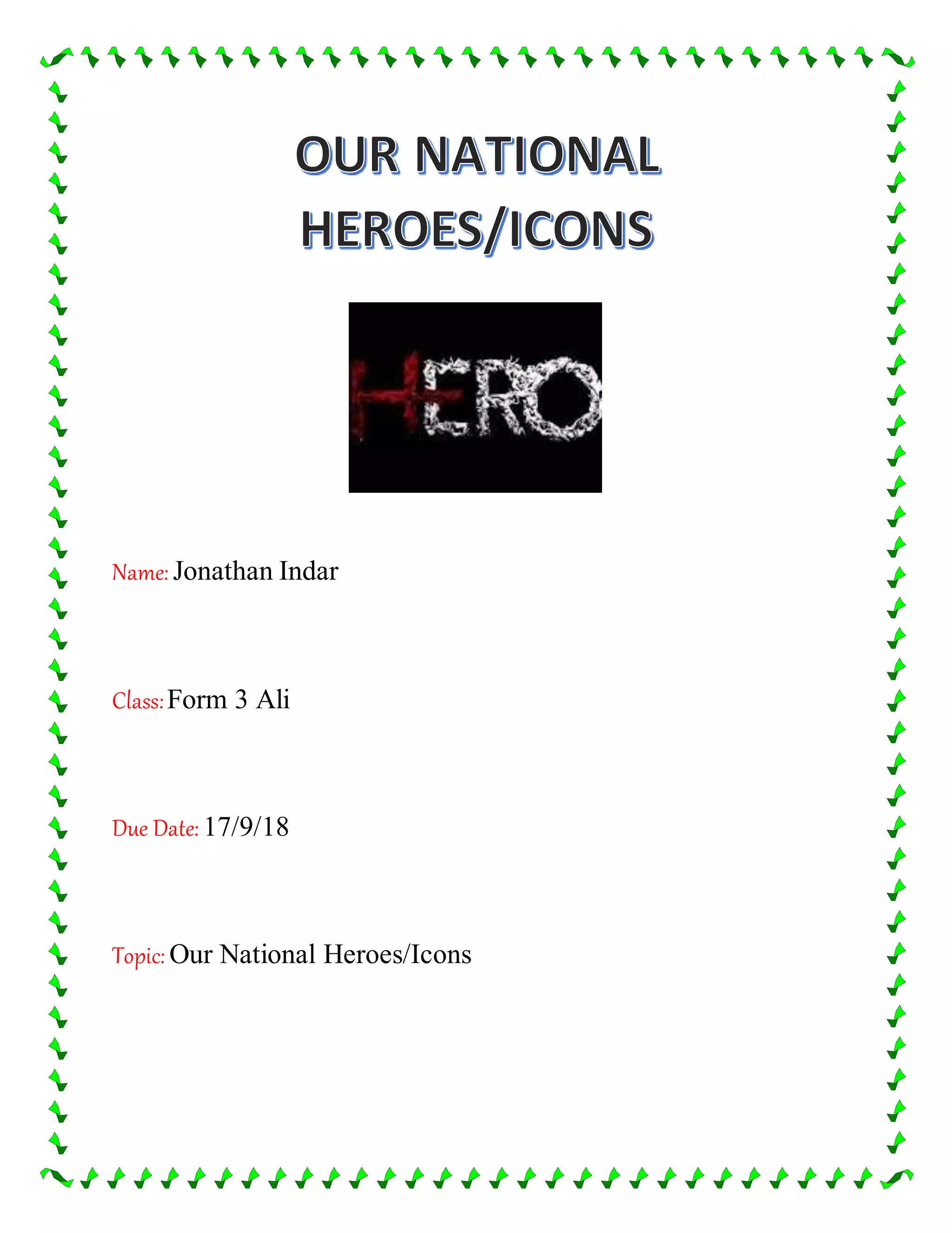 Our National Heroes/Icons Trinidad & Tobago | PDF