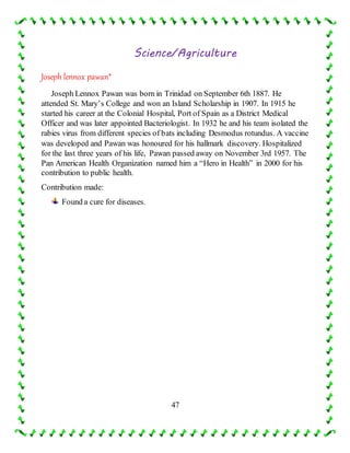 Our National Heroes/Icons Trinidad & Tobago | DOCX