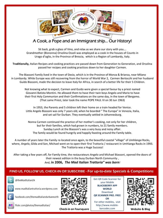 Our history and front page, option 2 | PDF