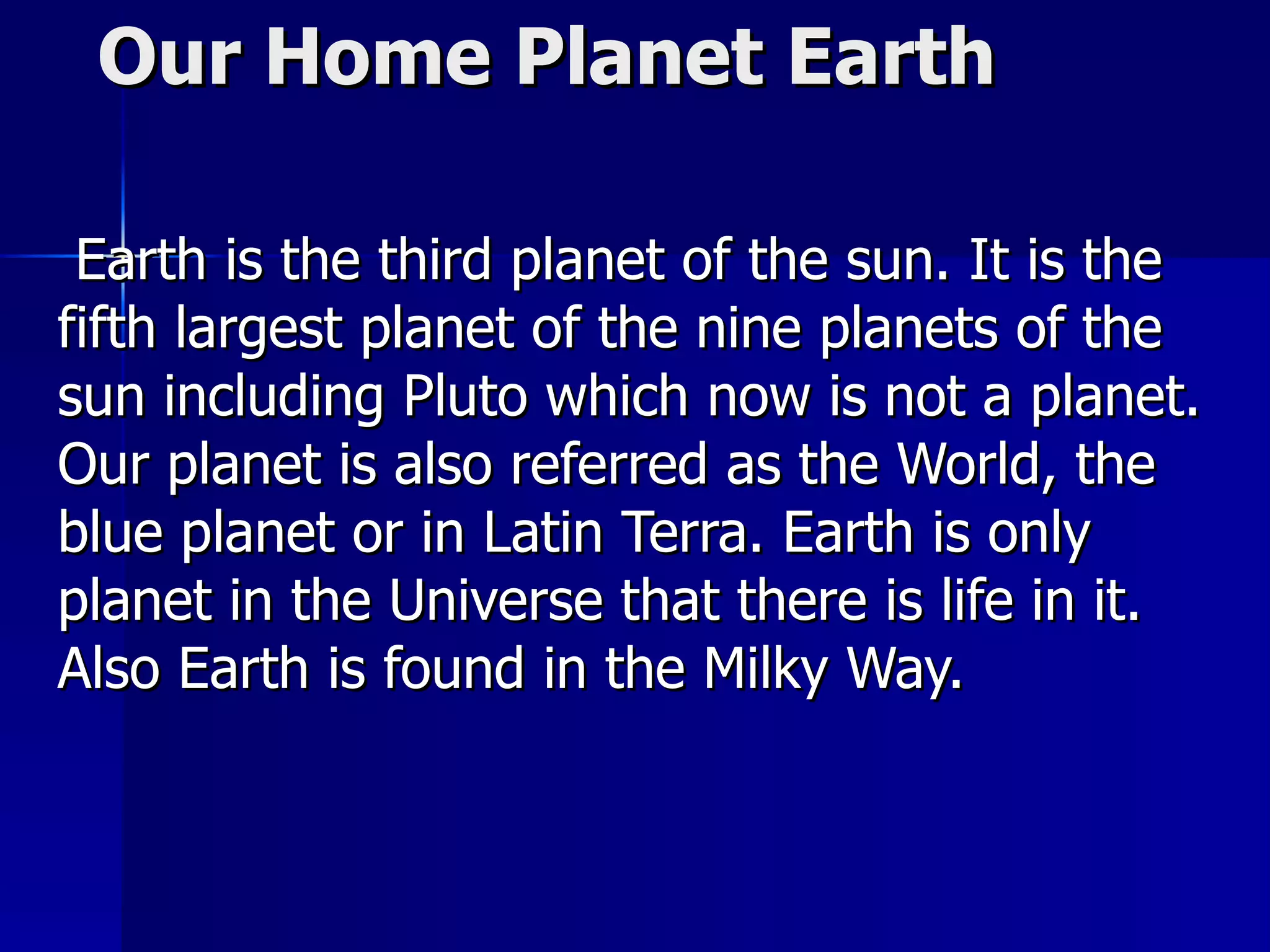 Our home planet earth maria mifsud | PPT