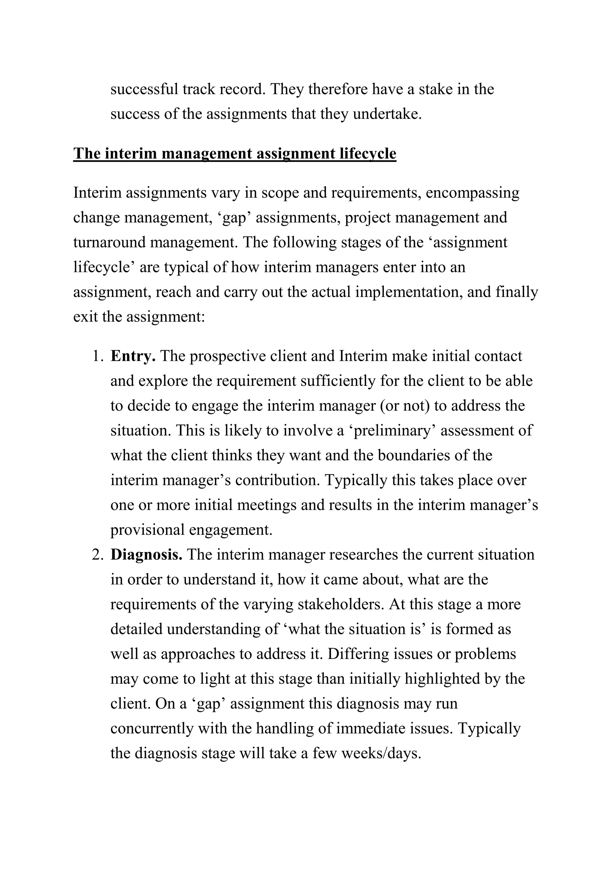 Our interim management value proposition in romania and belgium | PDF