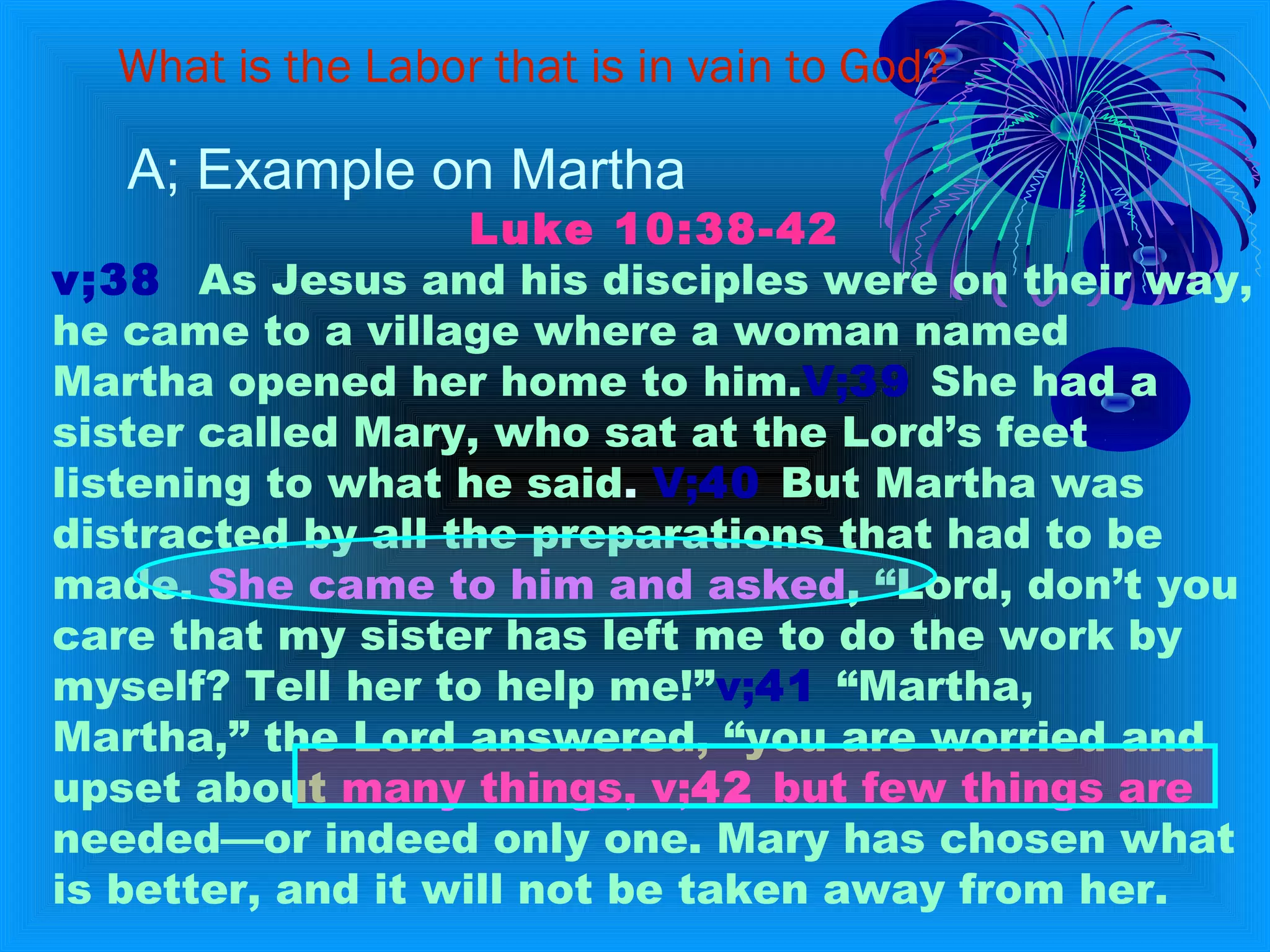 Our labor in the lord is not in vain | PPT