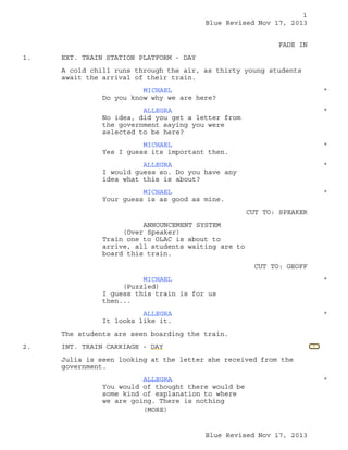 Our lady alliance academy final draft script: With Revisions | PDF | Documentary | Genres