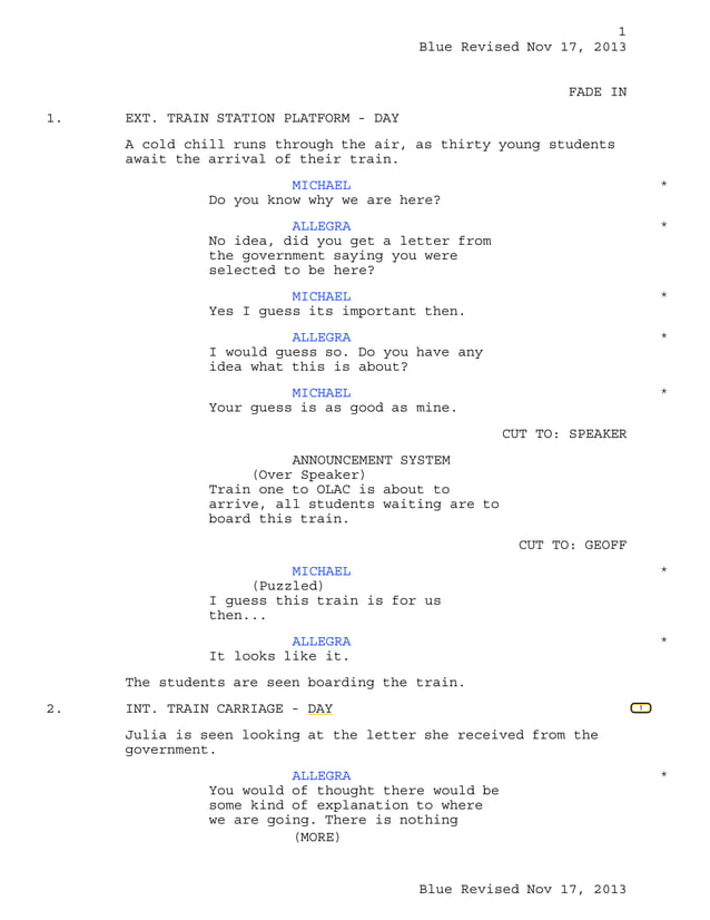 Our lady alliance academy final draft script: With Revisions | PDF