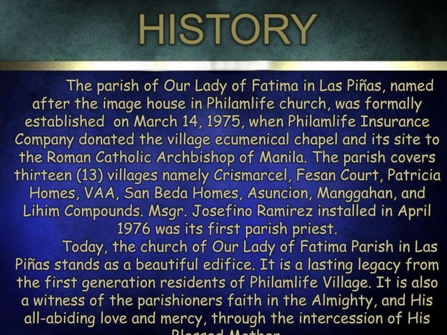 Our lady of fatima parish | PPT