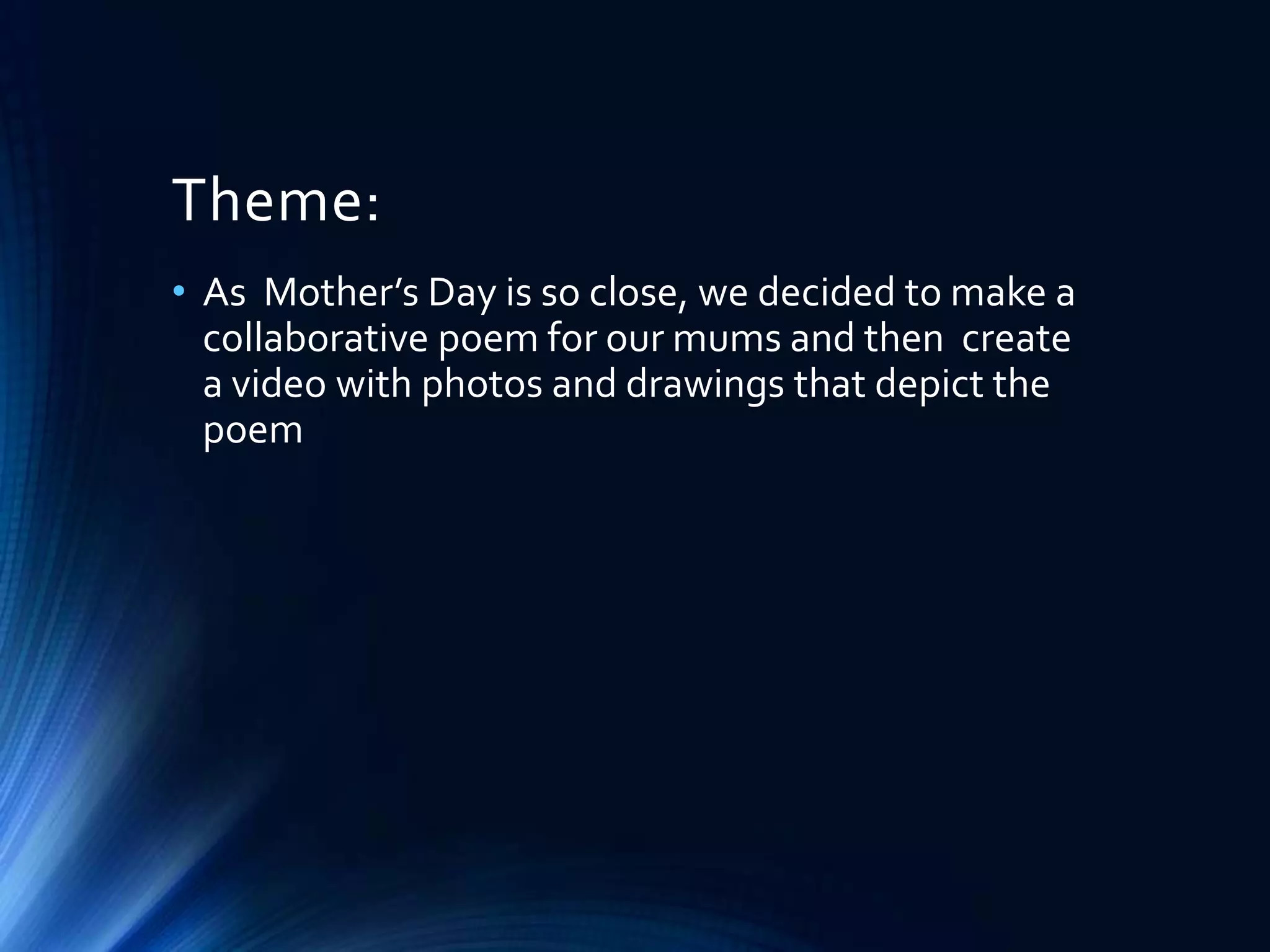 Our learning story mother's day | PPTX