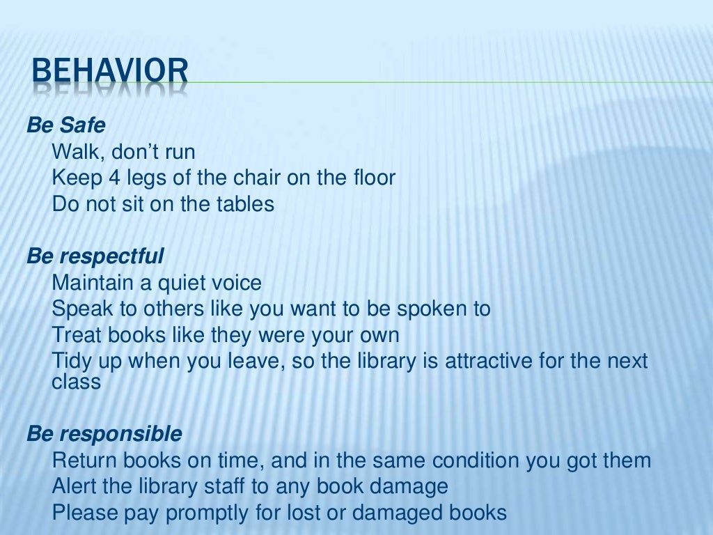 Our Library Rules And Regulations Our Library Rules And Regulations