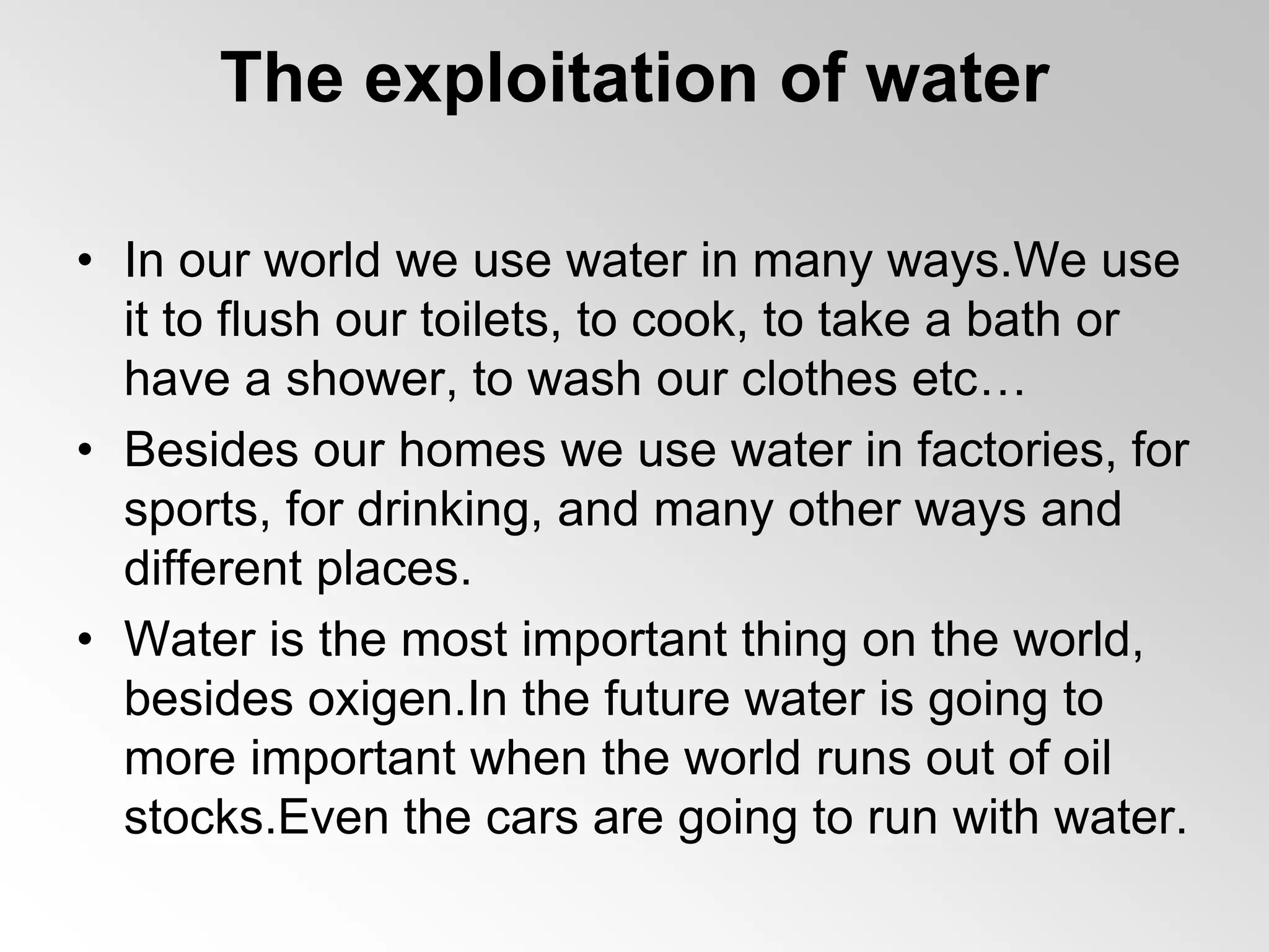Our life is the water | PPSX