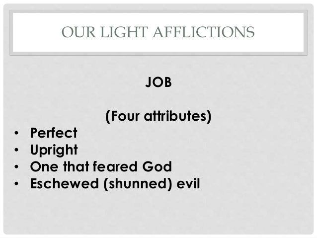 Our light afflictions