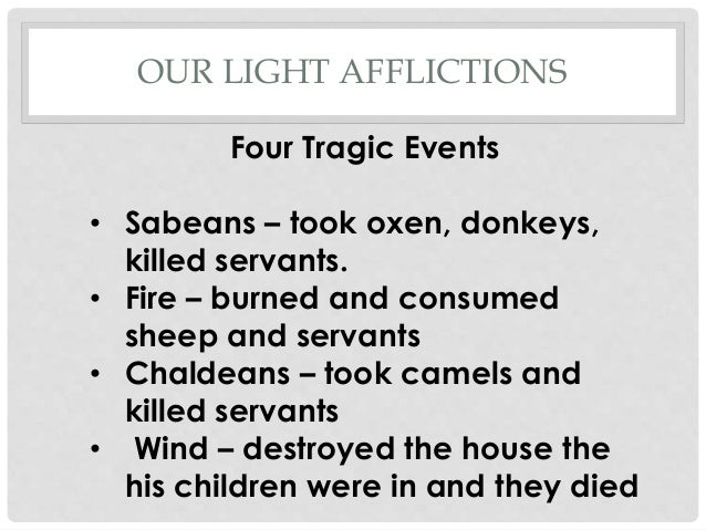 Our light afflictions