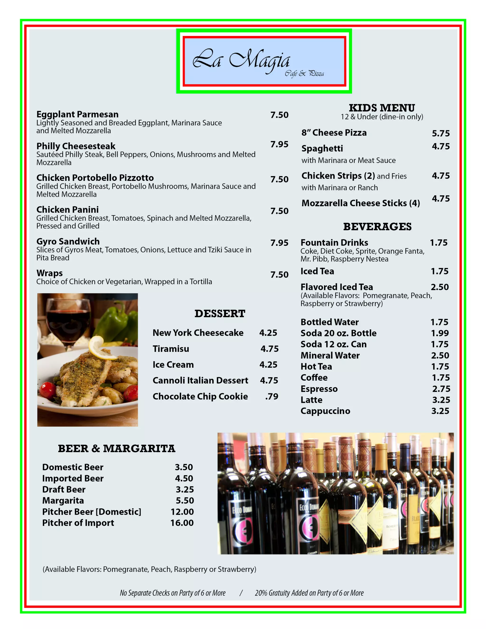 Our Menu | PDF