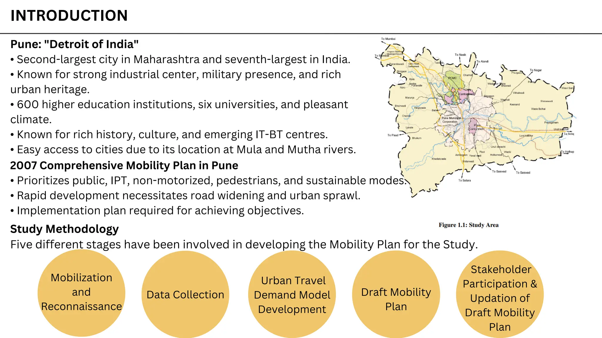 Summery of Comprehensive Mobility Plan pune | PDF