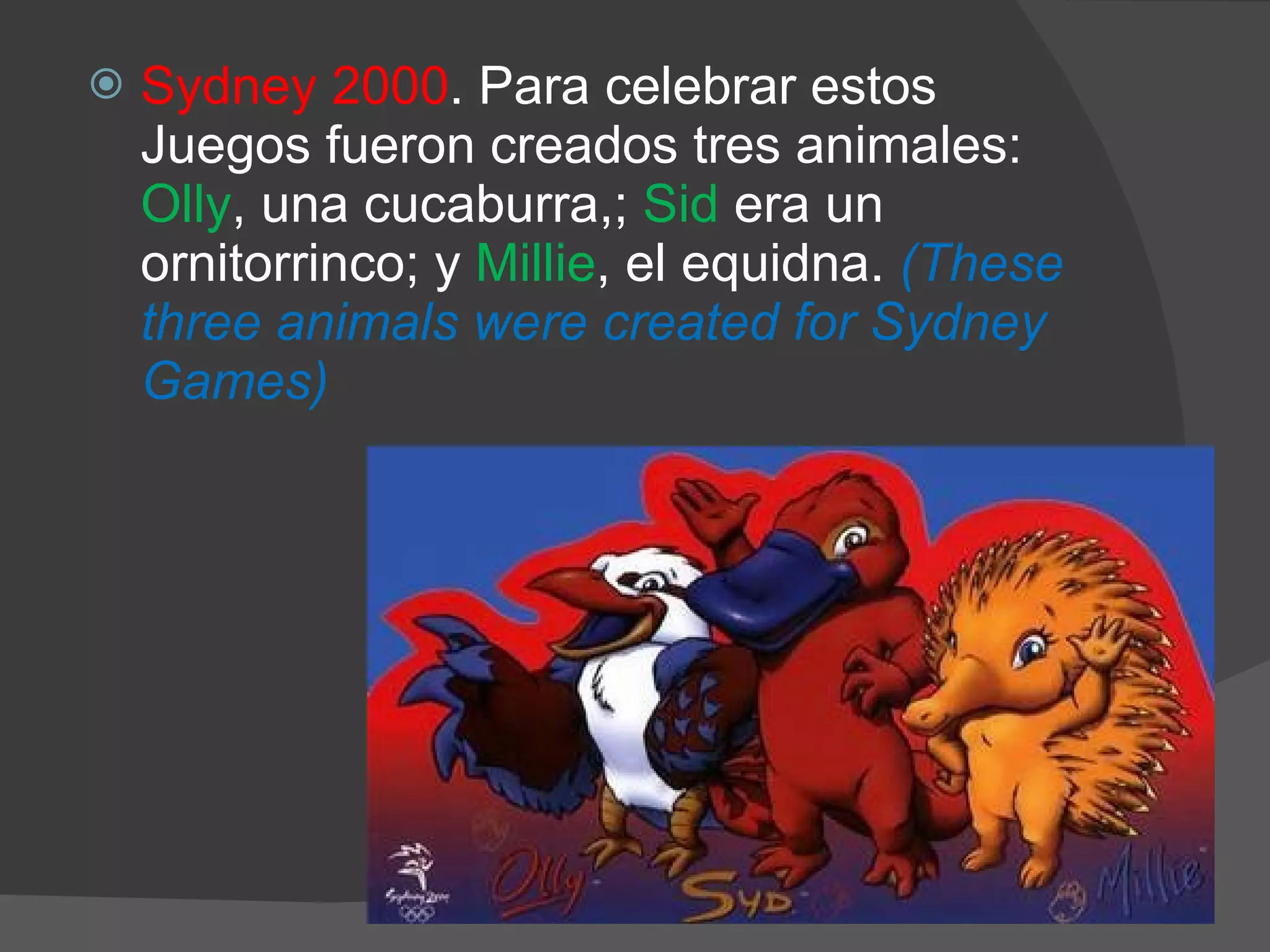 Our olympic mascots Comenius | PPT