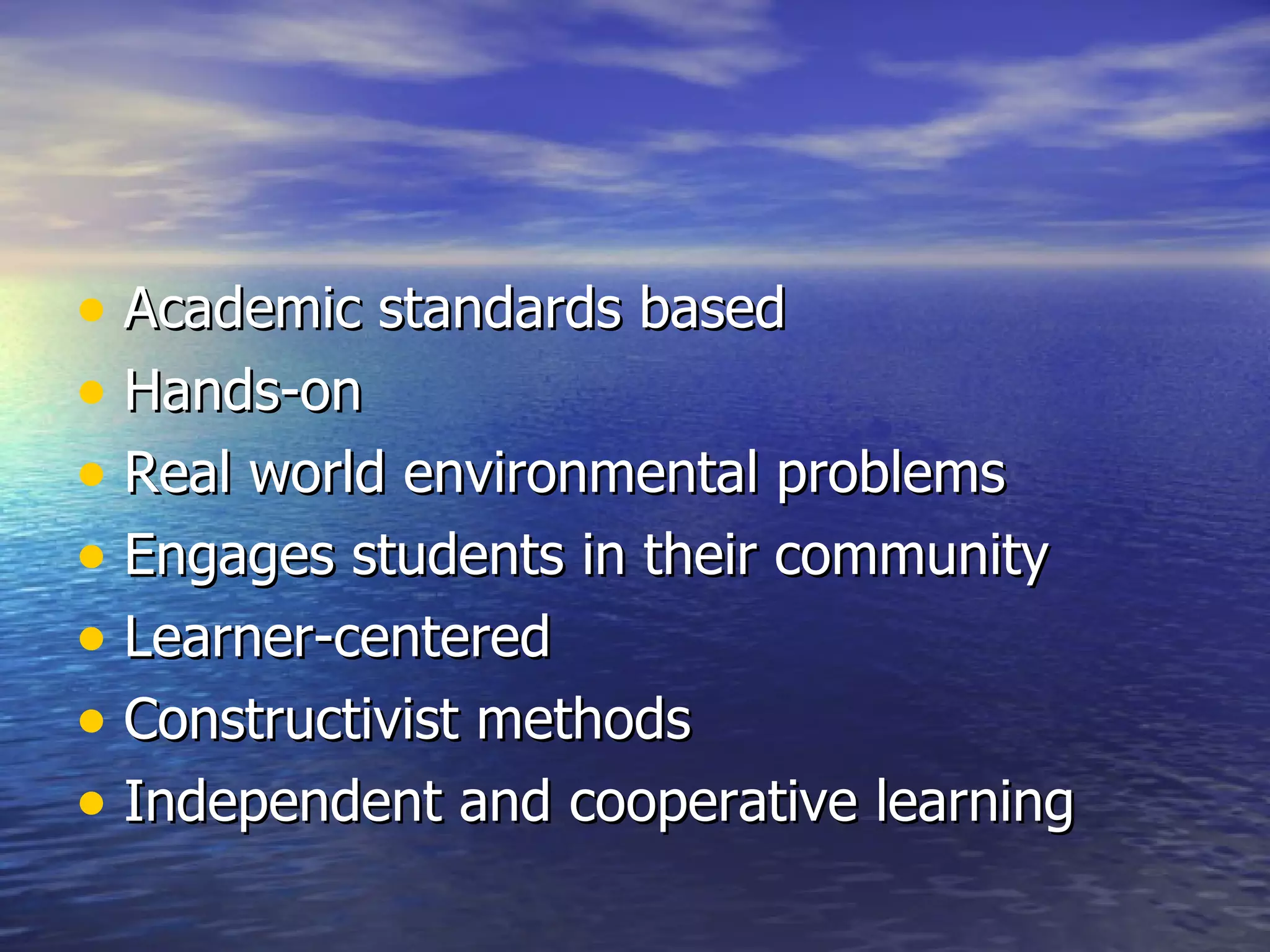 Our Place What Is Place Based Ed | PPT | Education