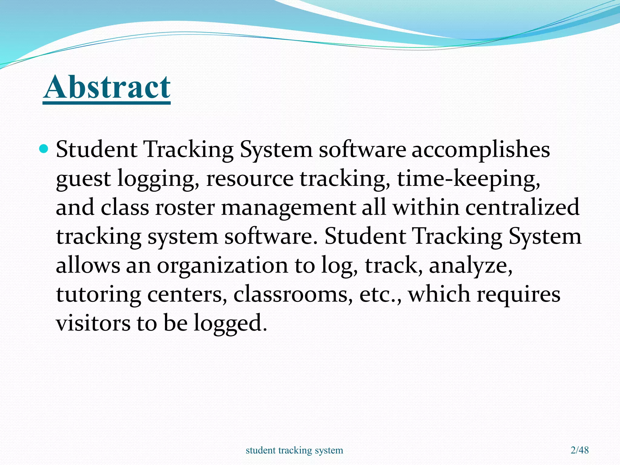 Student Tracking System | PPTX