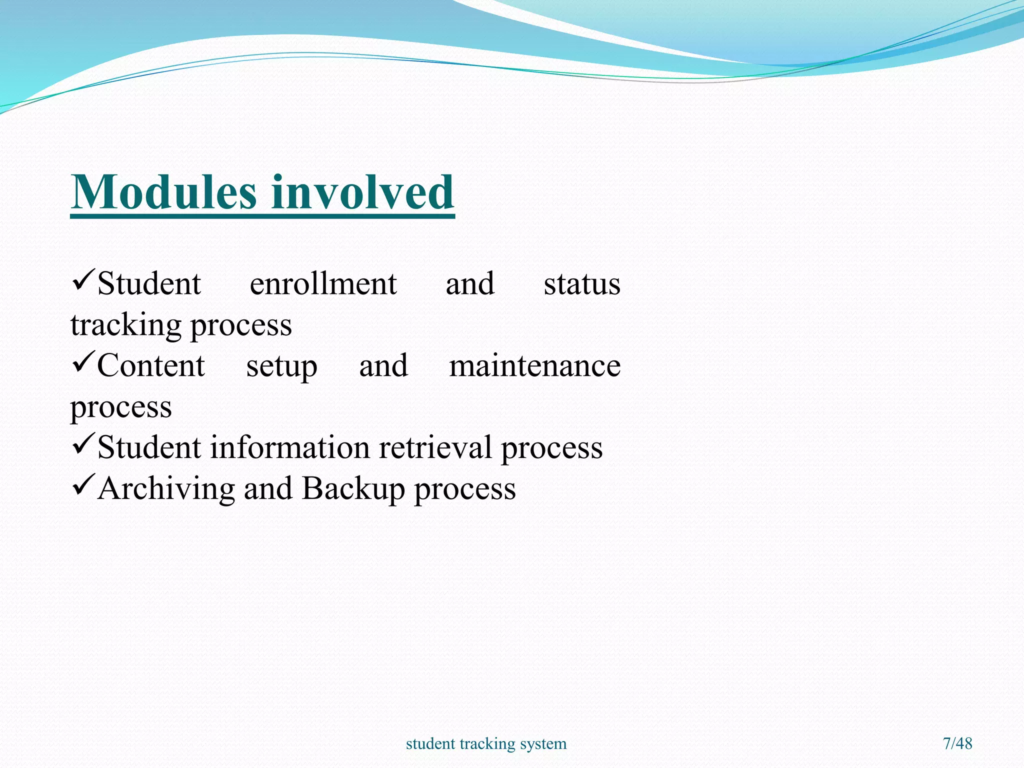 Student Tracking System | PPTX