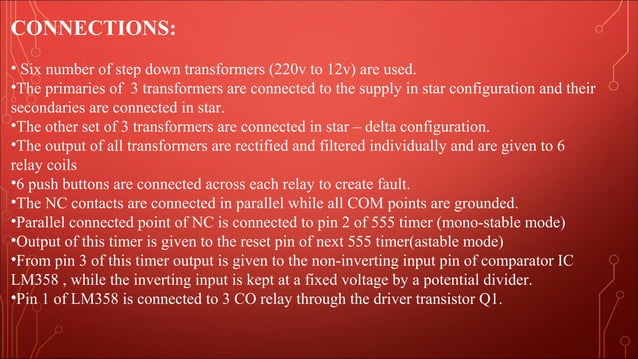 ppt of Three phase fault analysis with auto reset for temporary fault ...