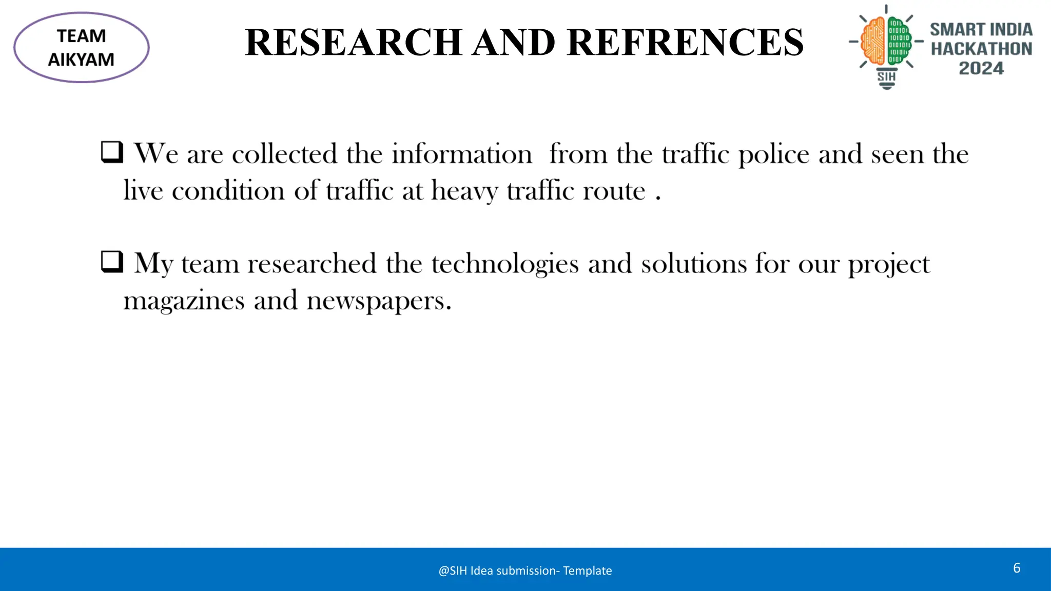 Ppt for sih presentation 2024 topic traffic management | PPTX