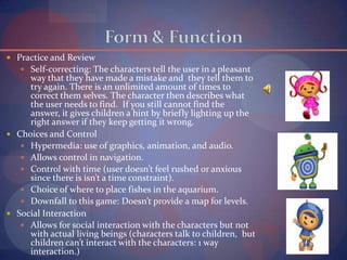 Our presentation- Team Umi Zumi's Aquarium Adventure | PPTX | Daycare ...