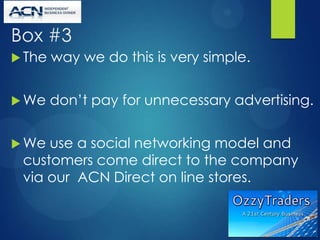 Ozzytraders ACN Business Opportunity Presentation | PPTX