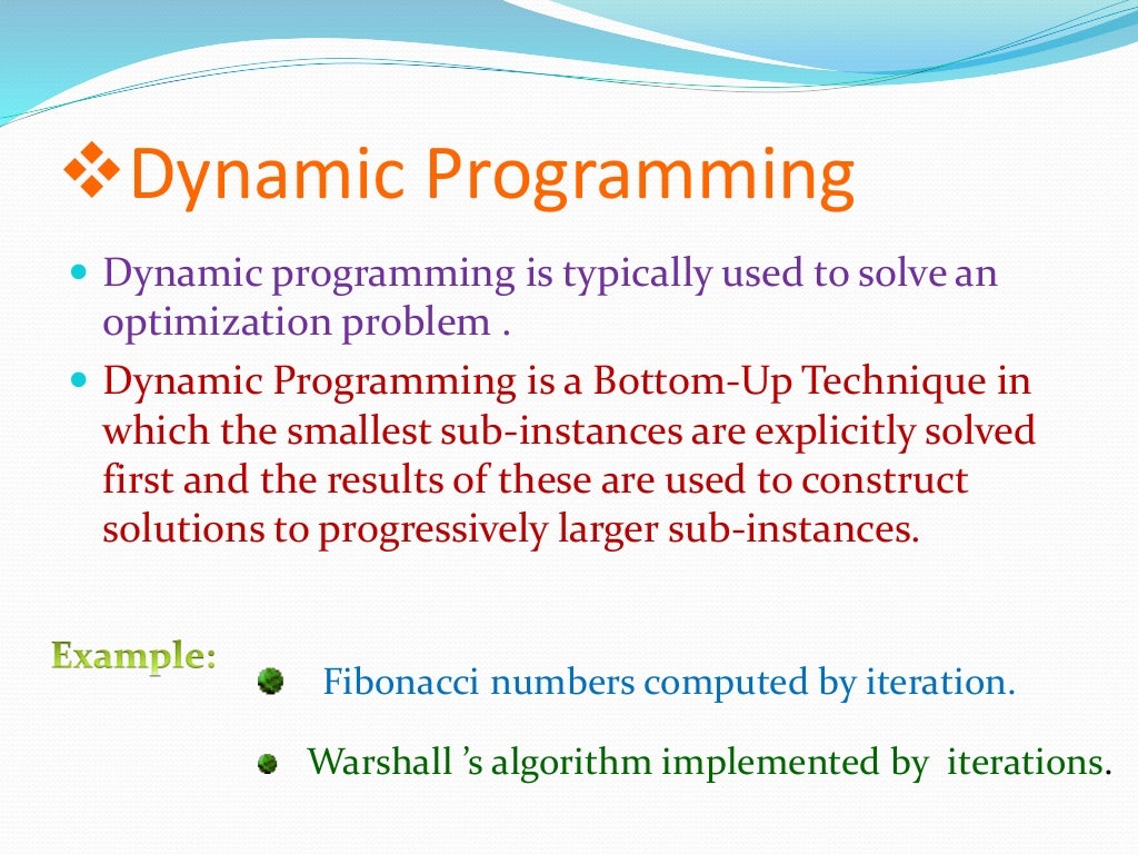 Our presentation on algorithm design