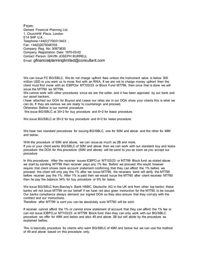 Bank Guarantee/SBLC procedure | PDF