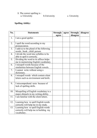 English Spelling Course | PDF