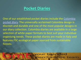 Our Promotional Diaries Are Ready For 2020! | PPT