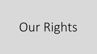 Our rights | PPTX