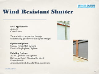 UK Roller Shutters: Our Range of Roller Shutter Doors | PPT