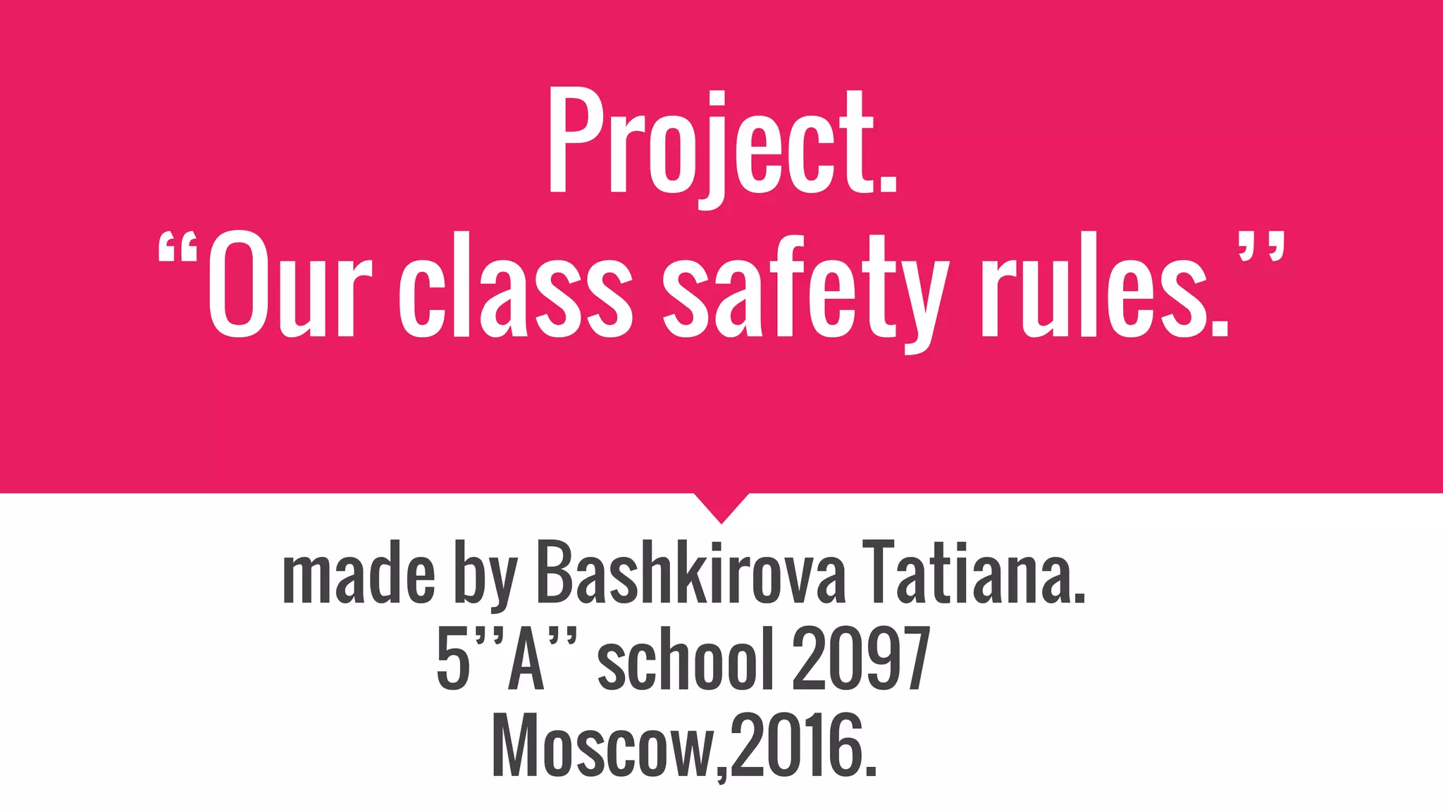 Our safety rules | PPTX