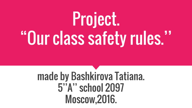 Our safety rules | PPT