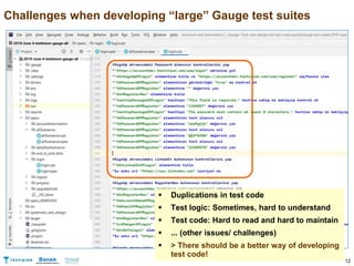 Test automation with the Gauge framework: Experience and best practices ...